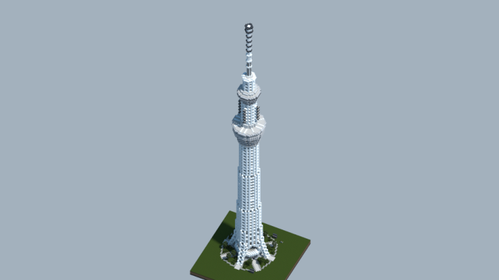 Tokyo Skytree Tower - Tokyo Japan Minecraft Map