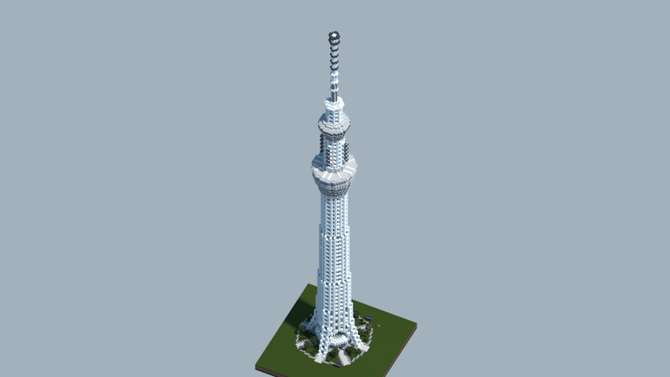 Tokyo Skytree Tower - Tokyo Japan Minecraft Map
