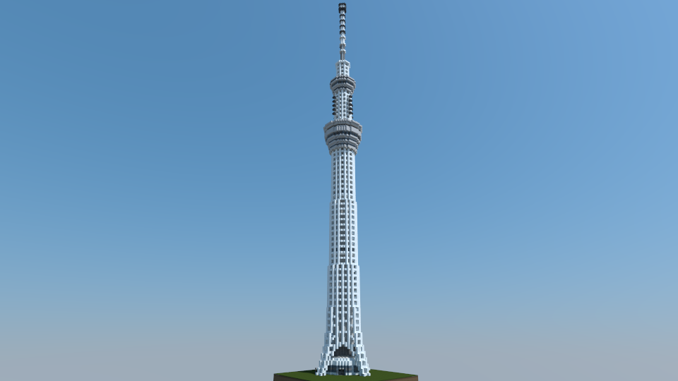 Tokyo Skytree Tower, Tokyo Japan (Full Interior) Minecraft Map