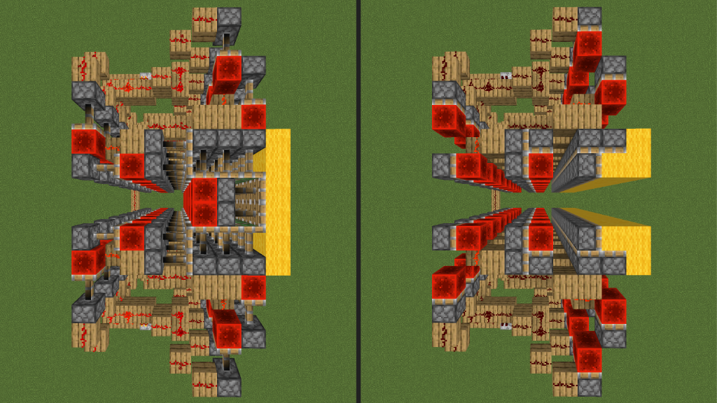 Hidden 2xN Piston Door Minecraft Map