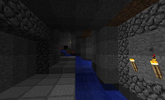 Controlled Underground Waterfall Minecraft Map