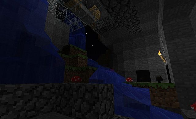Controlled Underground Waterfall Minecraft Map