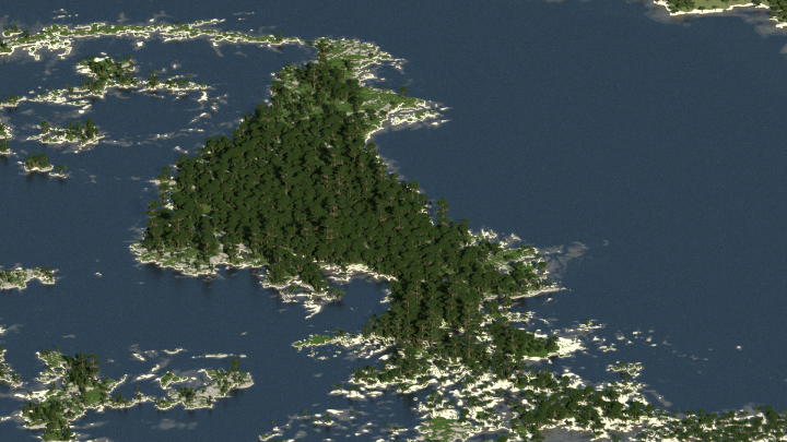 RPG continent - 18000x16000 Minecraft Map